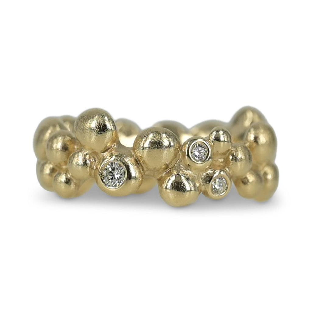 Luksuriøs & Eksklusiv Guldring | Kugler & Diamanter - Se her